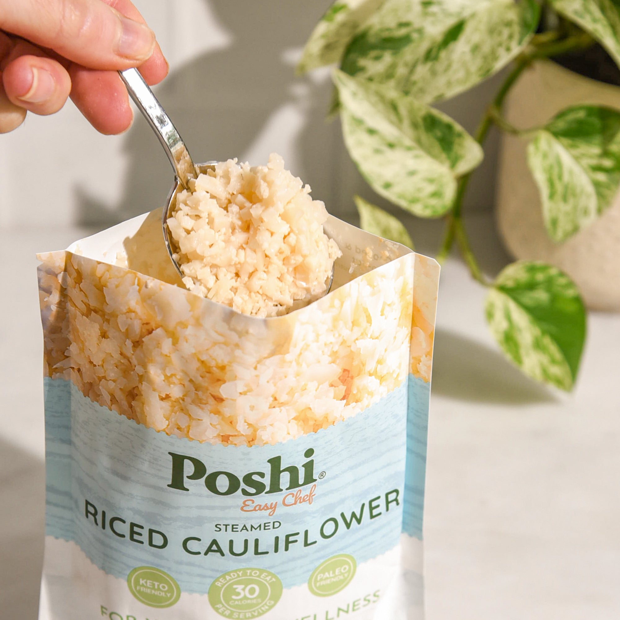 Poshi Riced Cauliflower | Easy Chef - 10 Pack (7 OZ/Pouch) – 🌱 Poshi