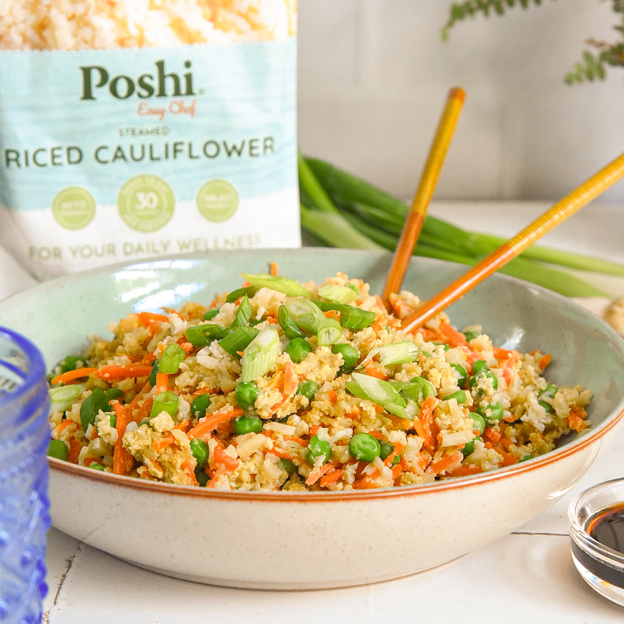 Poshi Riced Cauliflower | Easy Chef - 10 Pack (7 OZ/Pouch) – 🌱 Poshi