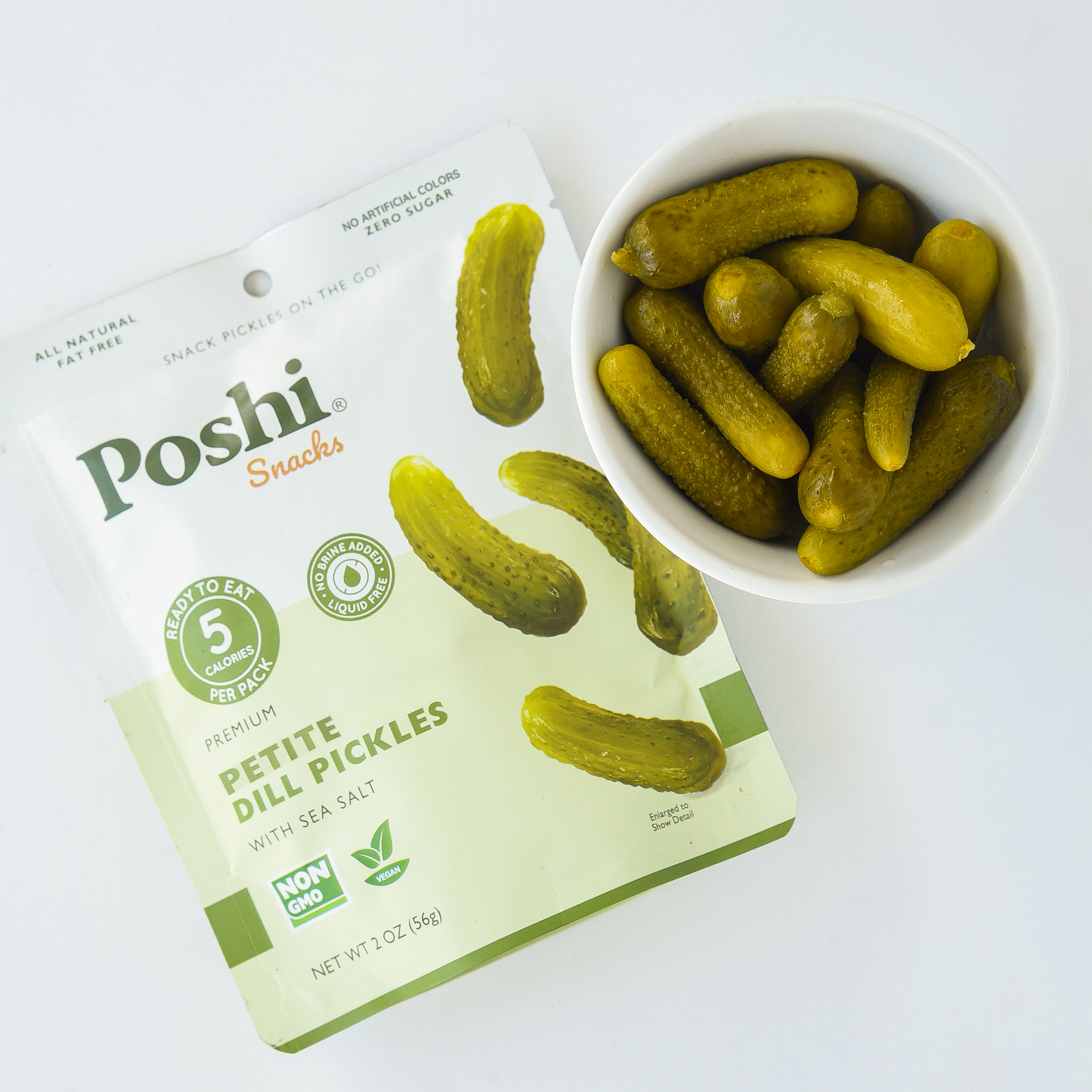 Petite Dill Pickles - 10 Snack Packs (2 OZ/Pouch) – 🌱 Poshi