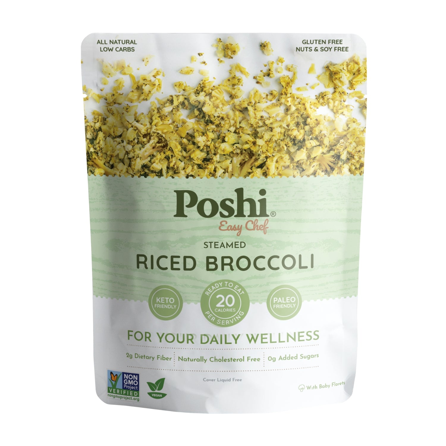 Poshi Riced Broccoli | Easy Chef - 10 Pack (7 OZ/Pouch) – 🌱 Poshi