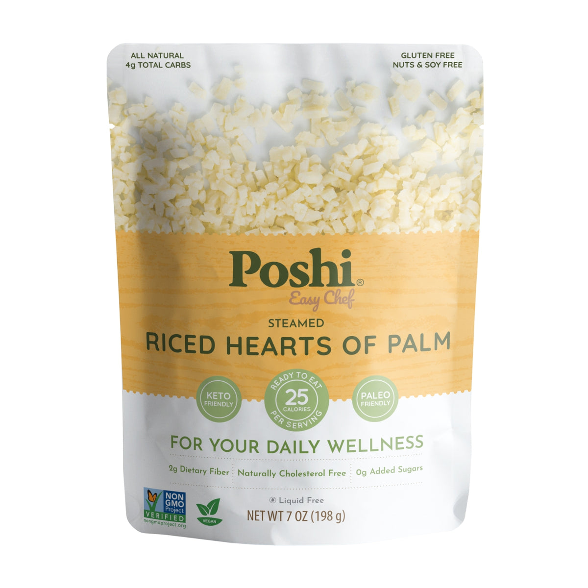 Poshi Riced Heart of Palm | Easy Chef - 10 Pack (7 OZ/Pouch) – 🌱 Poshi